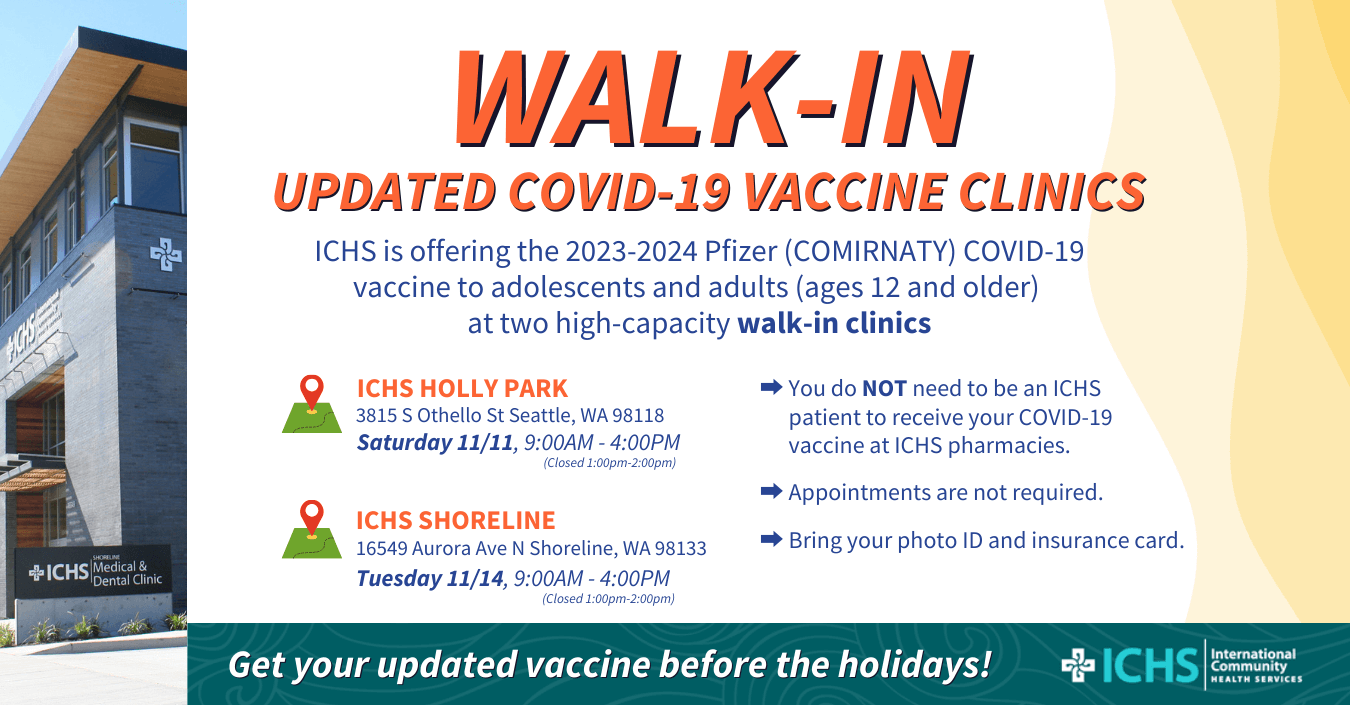 ICHS to host High-Capacity COVID-19 Vaccine clinics for South Seattle ...